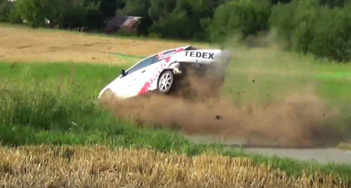 Honda Civic Type R Destroyed During The 24 Rally Rzeszow