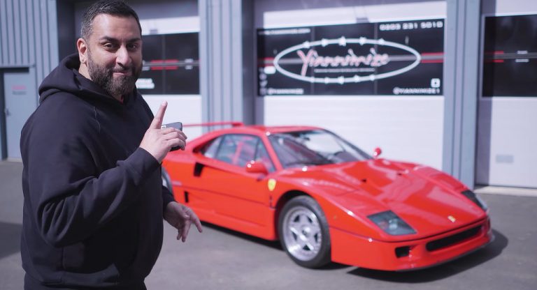 Yiannimize Wraps A £1.5M Ferrari F40 - We Pray It is A Tasty Heritage Job