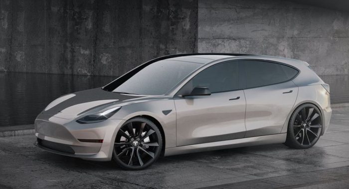 Someone Decided To CGI A Tesla Model 3 Hatch - Concept Rendering