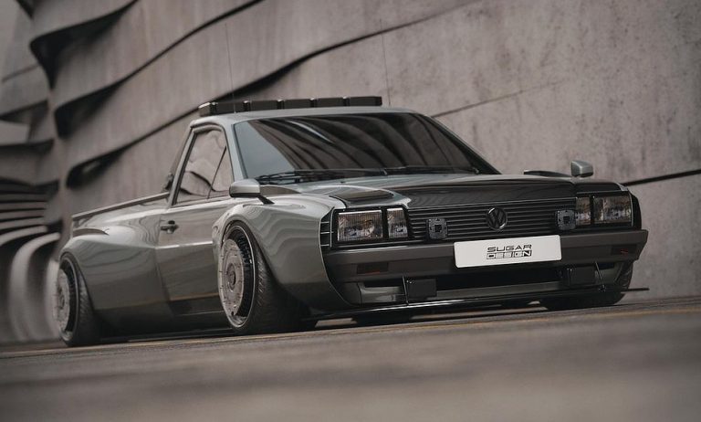 Digital Artist Turns 1980s VW Passat Into Widebody Pickup Truck