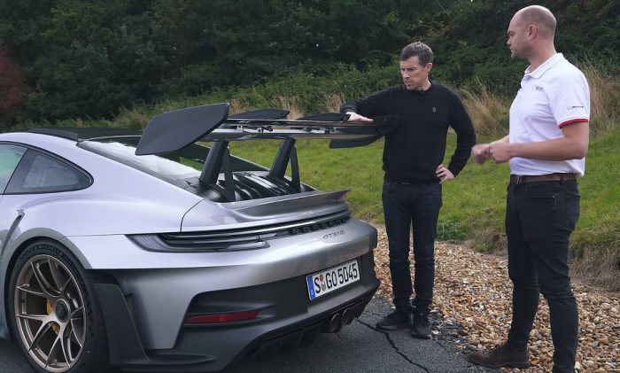 Giant Man Towers Over Mat Hobbit Watson - Porsche GT3 RS