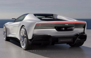 Concept Artist Creates Contemporary Ferrari Testatrossa Concept