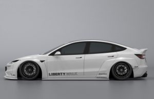 Lowrider: Liberty Walk Reveals New Tesla Model 3 Widebody Kit