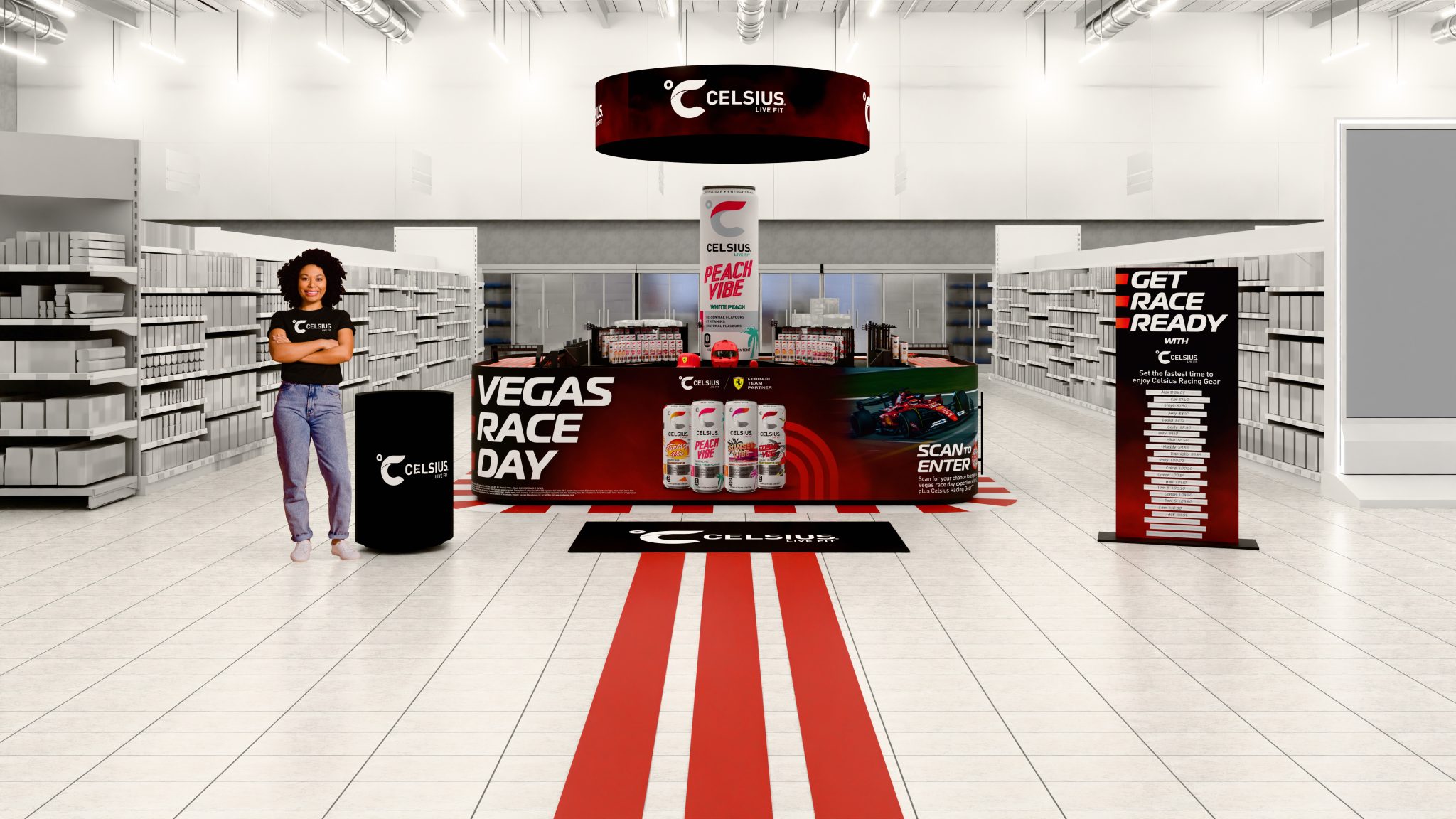 Dreaming of Las Vegas: CELSIUS Energises Shoppers With Interactive F1 ...
