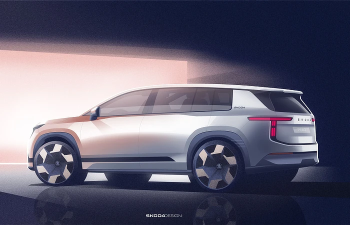 Skoda’s New Peaq EV Concept Looks Like It Was Designed With A Laser And ...